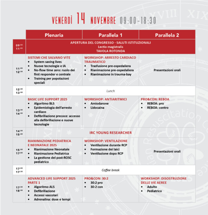 Programma – IRC Congressi