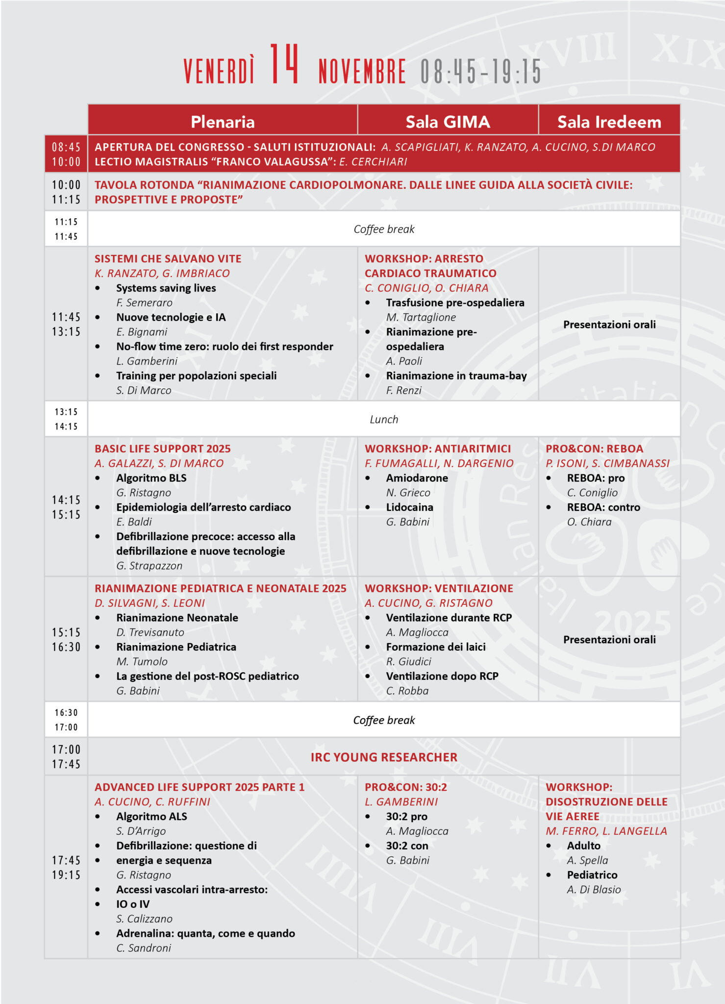 Programma – IRC Congressi